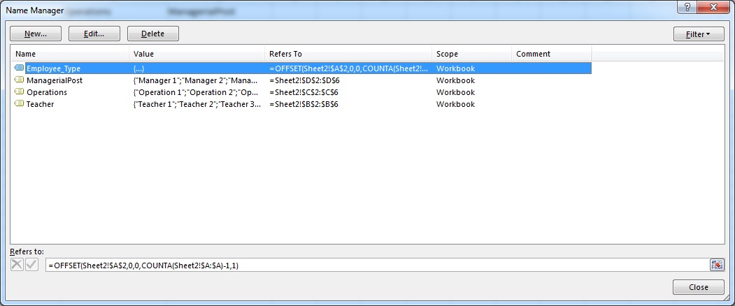 How To Create Dynamic Named Range In Excel For Data Validation And 6038